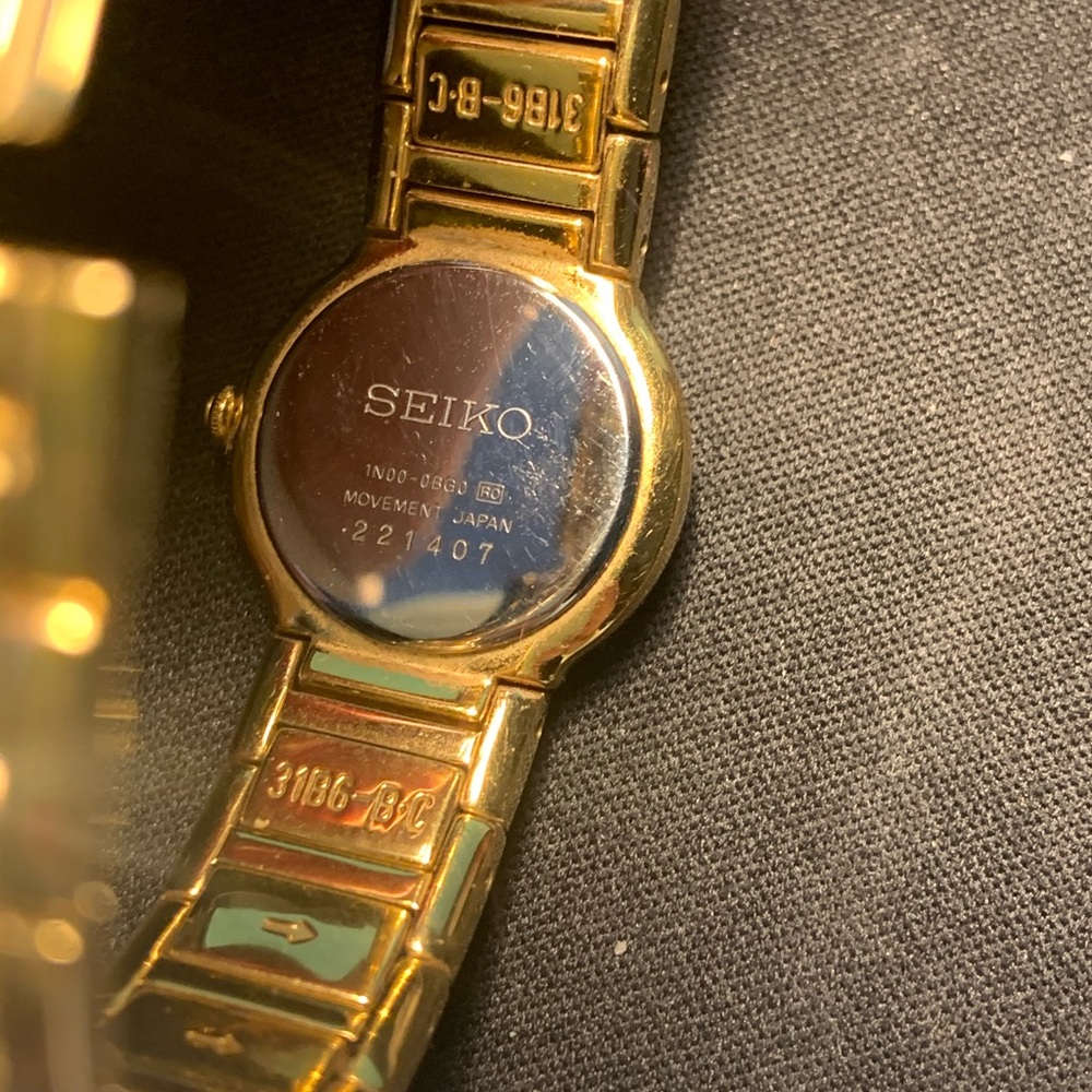 Seiko Real Diamond & Gold Bracelet Style Watch - Gem